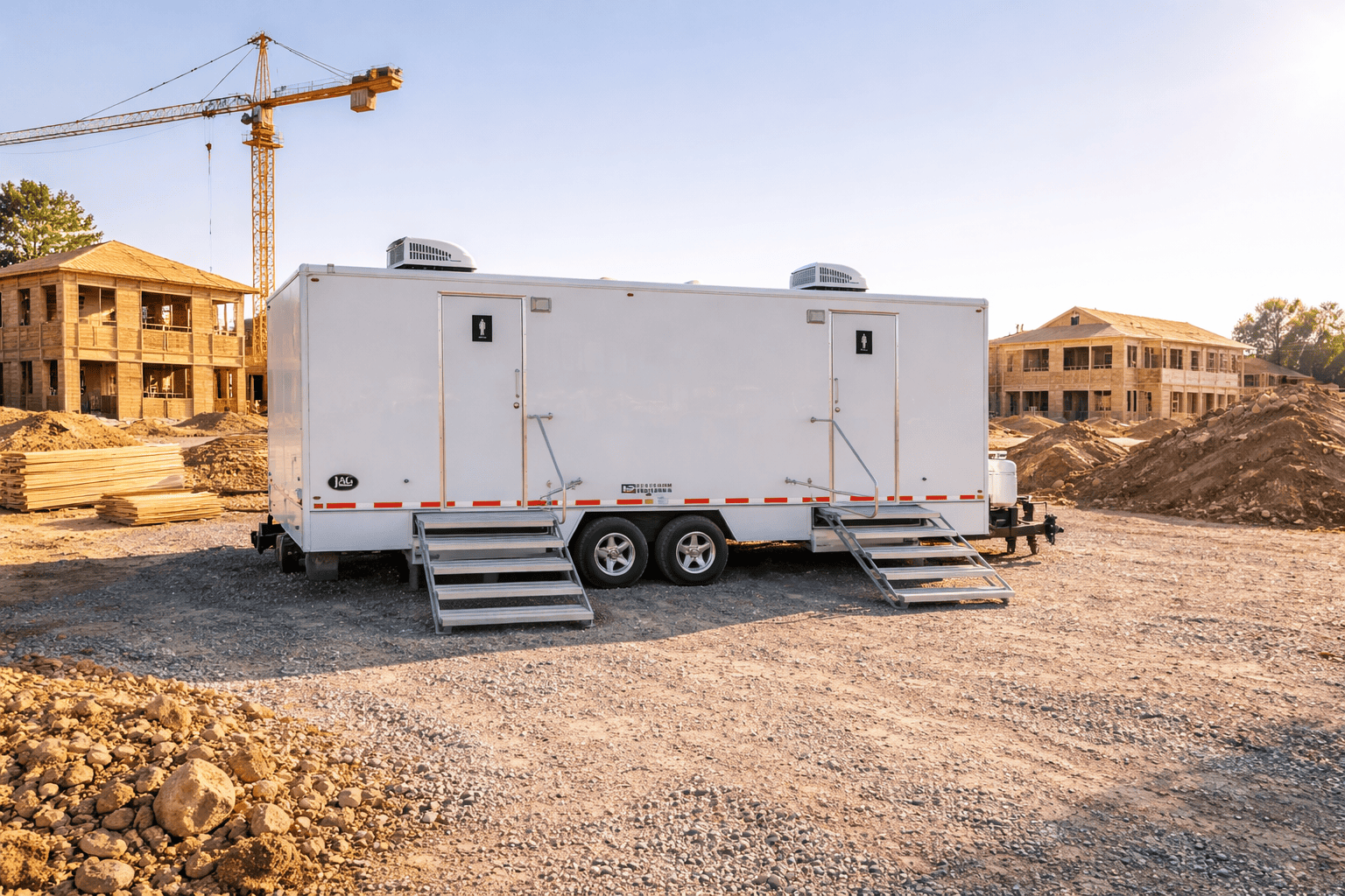 8-Station Shower Trailer Long Term - Miller Portables